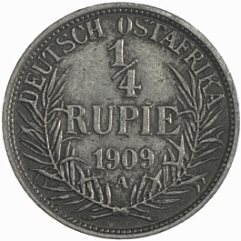 1/4 Rupie 1909 J SMH